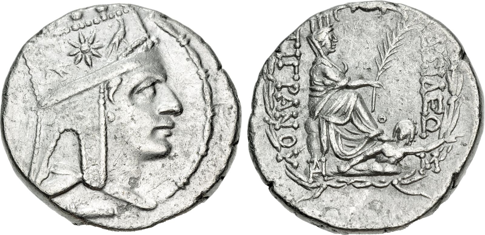 KINGS of ARMENIA. Tigranes II ‘the Great’. 95-56 BC. AR Tetradrachm (26 ...