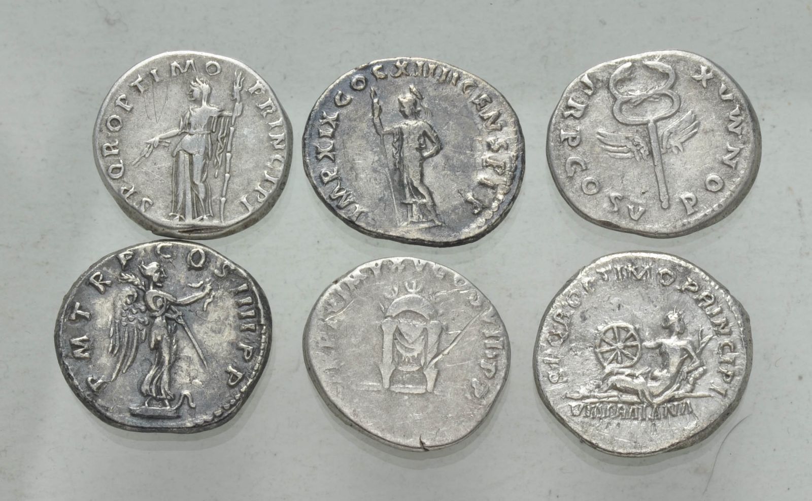 ROMAN. Imperial. Lot of six (6) AR Denarii. | Classical Numismatic Group