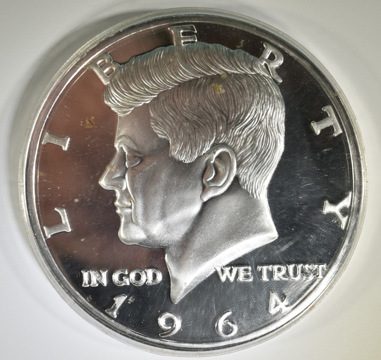 1-TROY POUND=12 TROY OUNCES SILVER "KENNEDY" ROUND | Barnebys