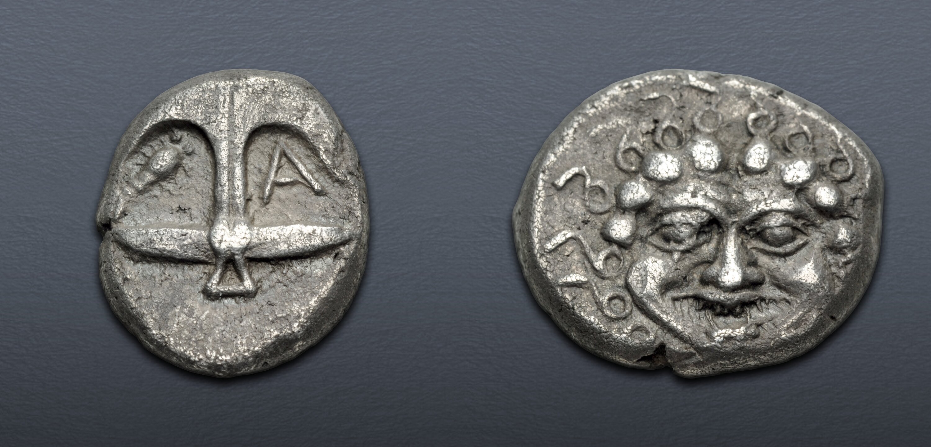 THRACE, Apollonia Pontika. Circa 470-435 BC. AR Drachm (12mm, 3.22 g ...
