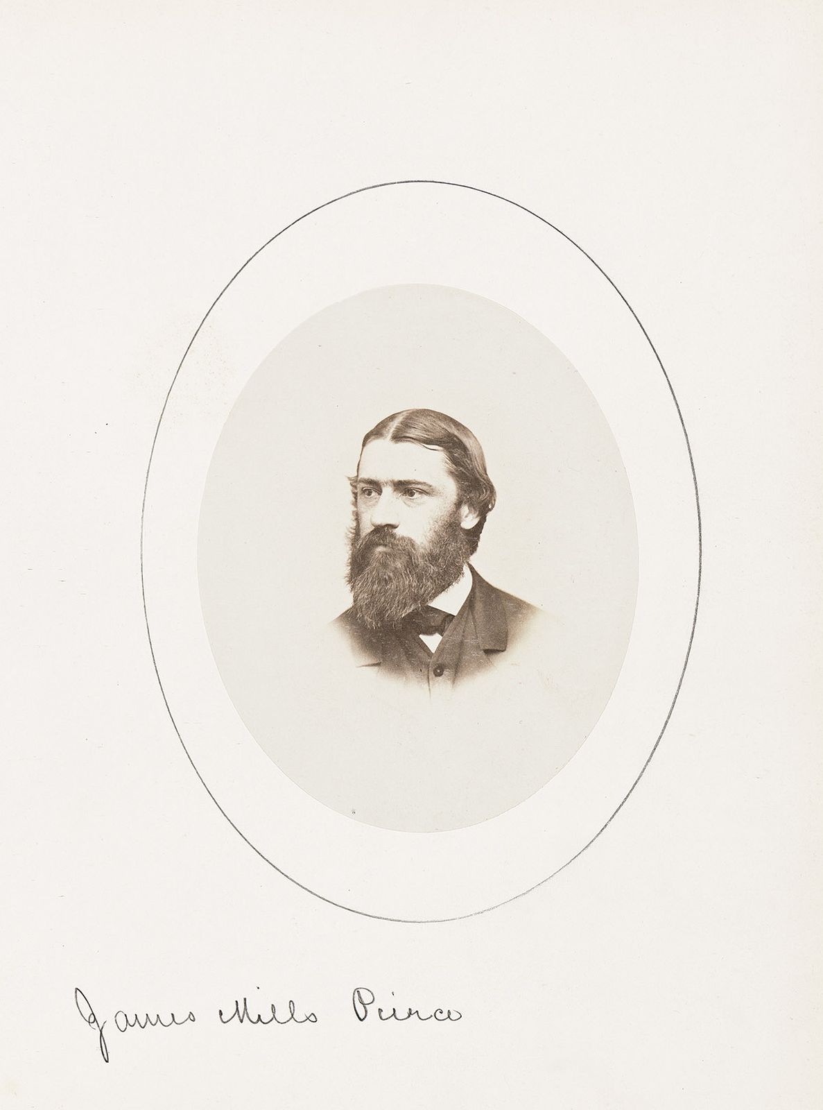 JAMES MILLS PEIRCE (1834-1906) Photograph of a Harvard mathematician ...