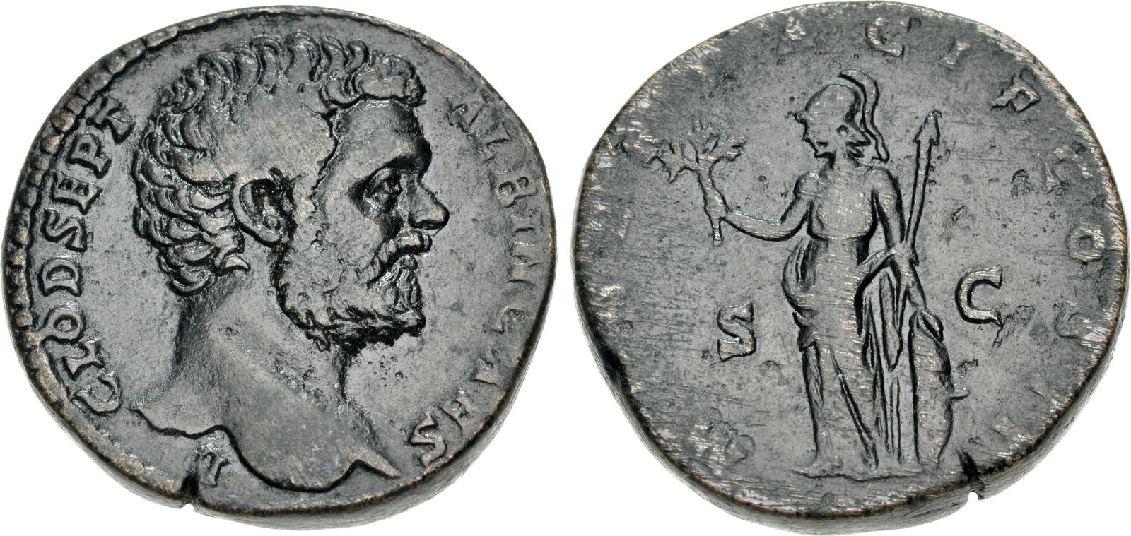 Clodius Albinus. As Caesar, AD 193-195. Æ Sestertius (30mm, 24.81 g ...
