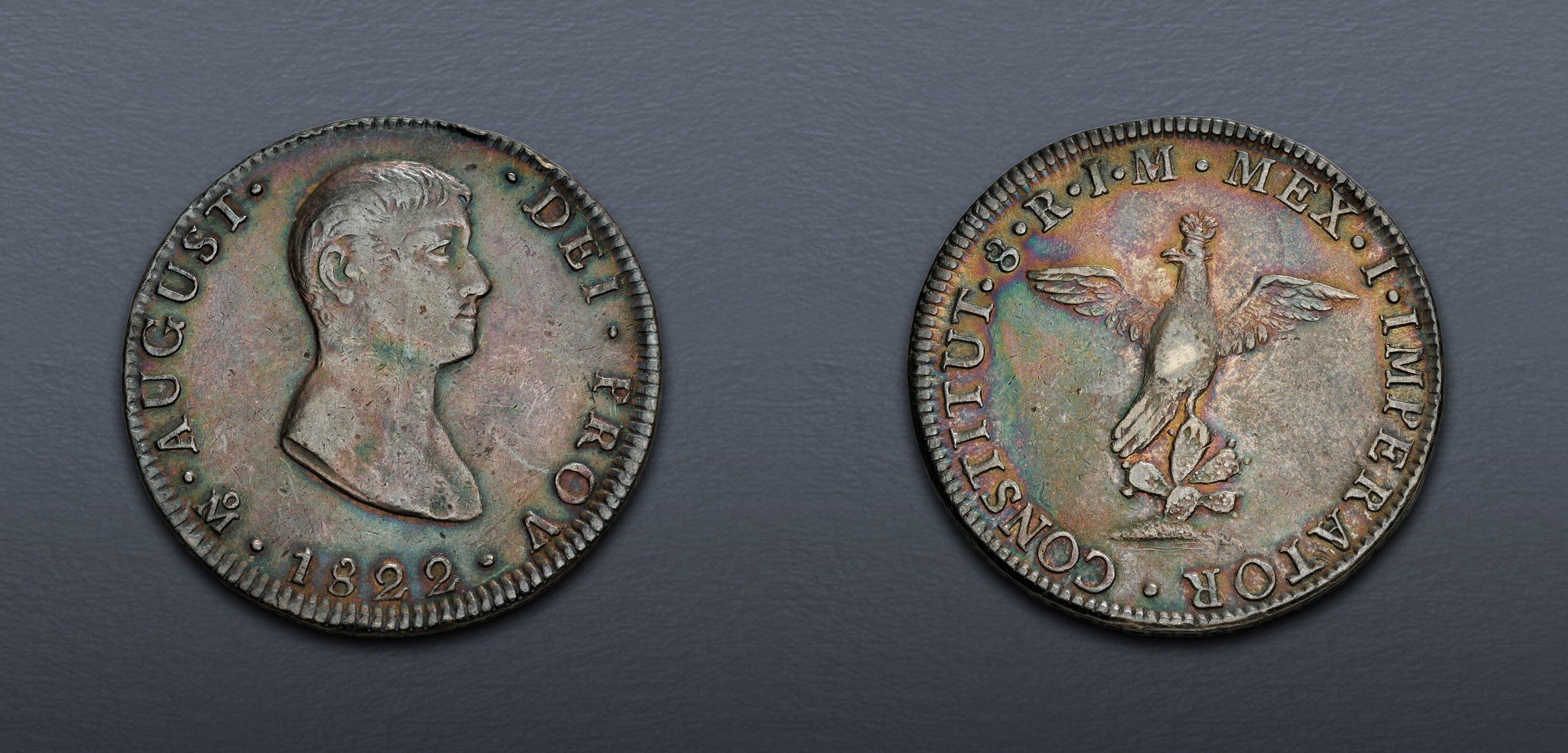 MEXICO, First Mexican Empire. Agustín de Iturbide. 1822-1823. AR 8 ...