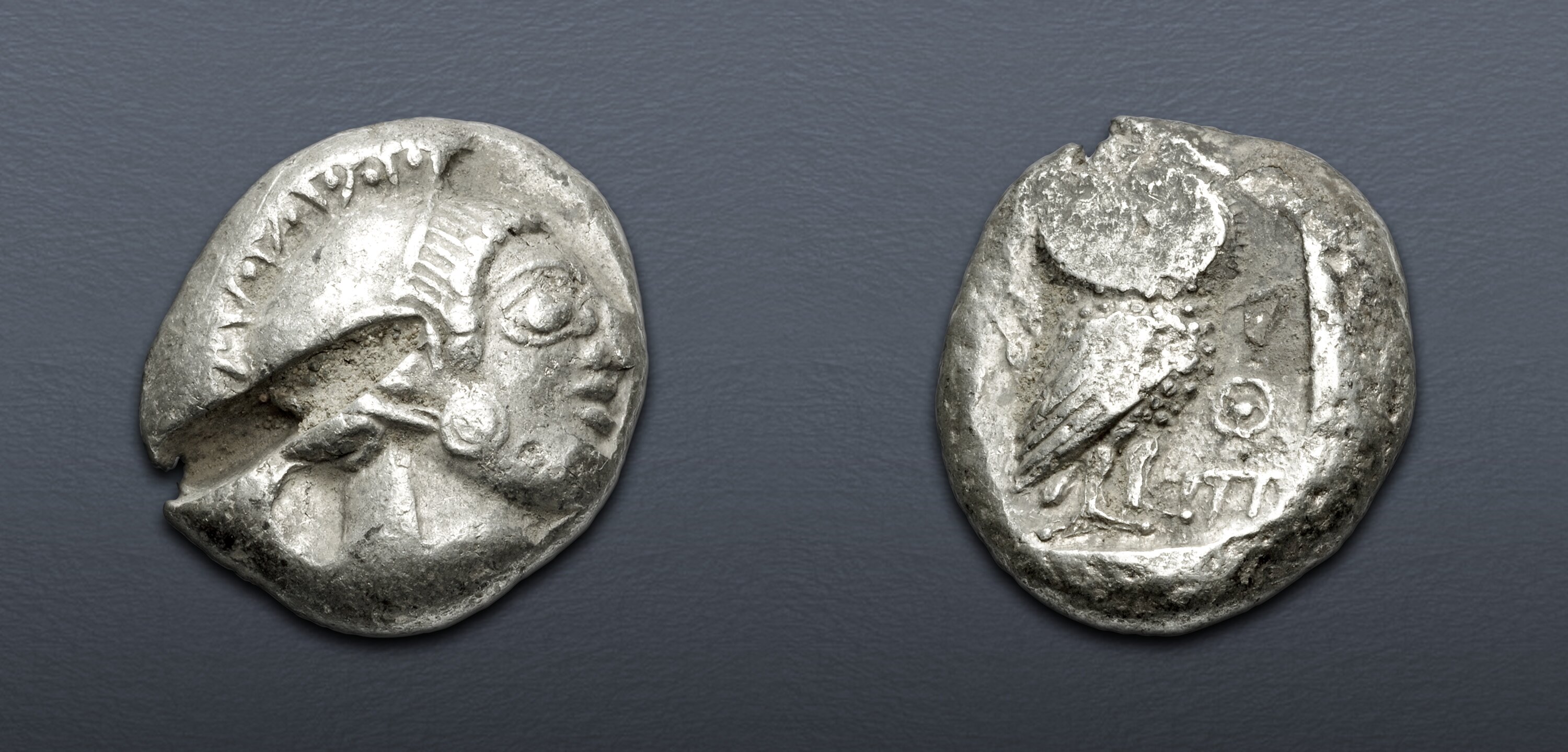 ATTICA, Athens. Circa 485/0 BC. AR Tetradrachm (21mm, 17.40 g, 5h ...