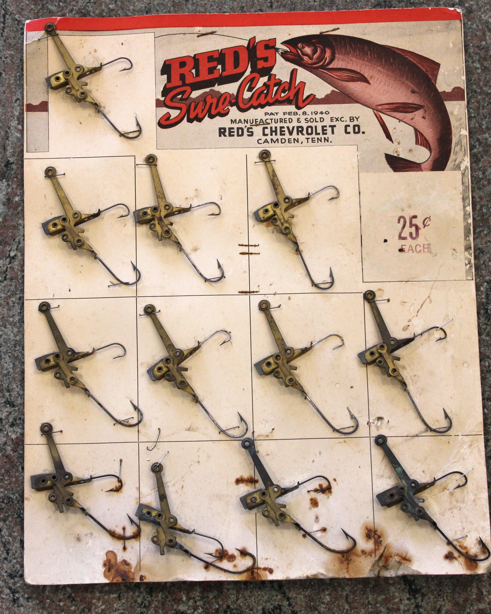 RED’S SURE CATCH HOOK RIGS, 12 ON DISPLAY BOARD | The Angling Marketplace