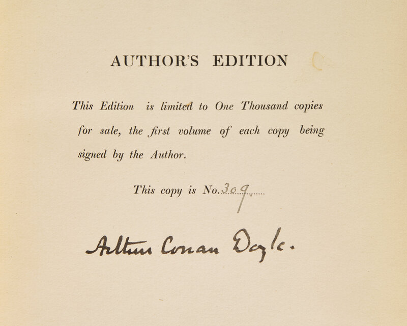 [Literature] Doyle, Arthur Conan. Works | Hindman Auctions