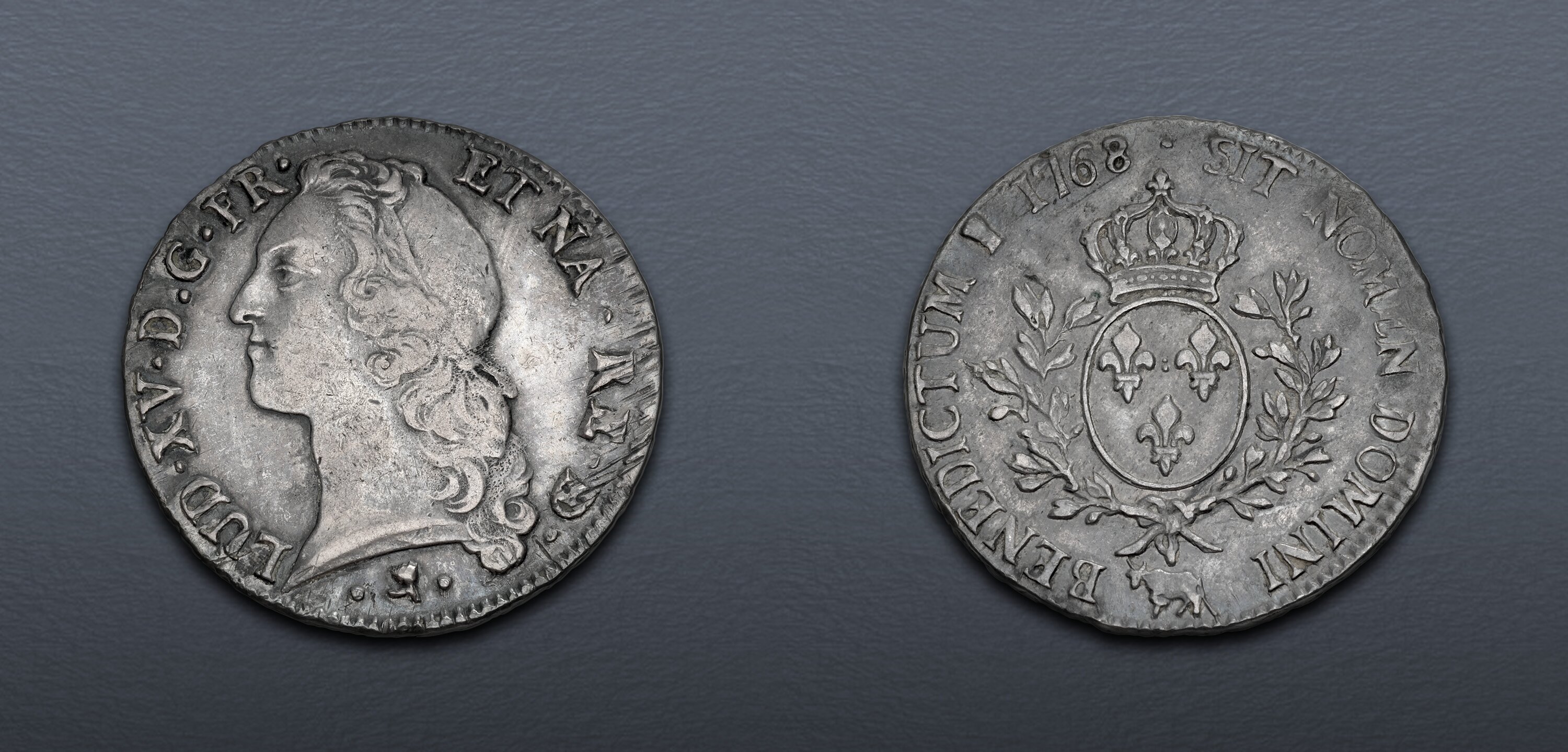 FRANCE, Royal. Louis XV le Bien-Aimé (the Well-Beloved). 1715–1774. AR ...