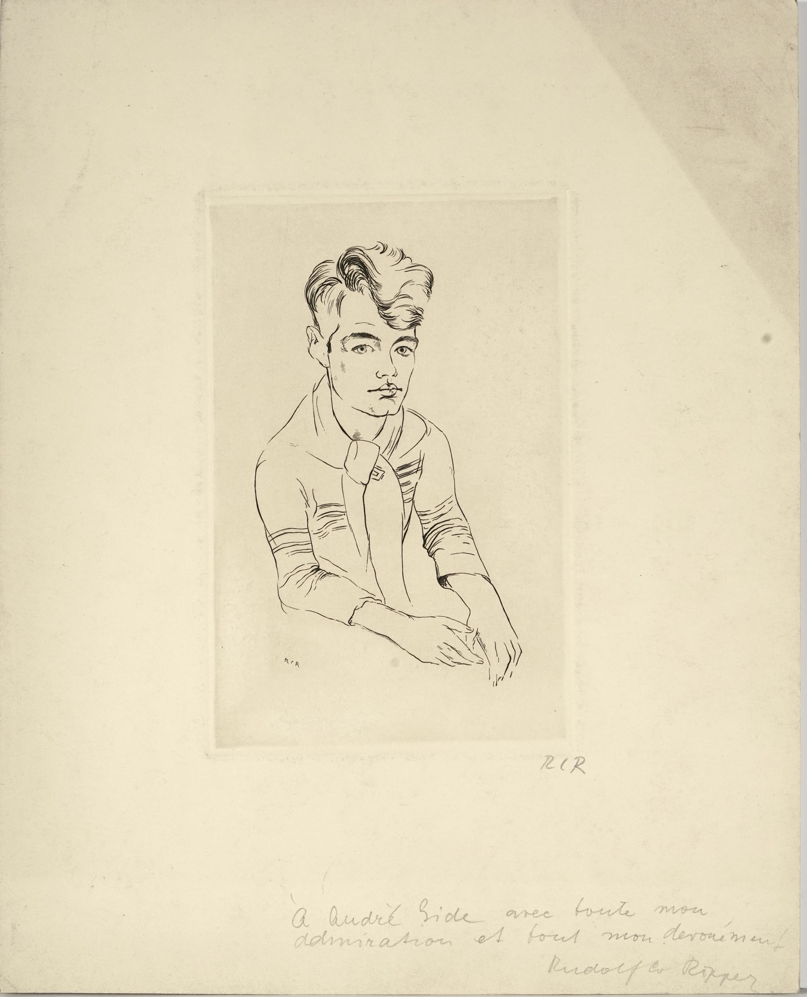 Rudolph Charles von Ripper (1905-1960), Portrait de René Crevel ...