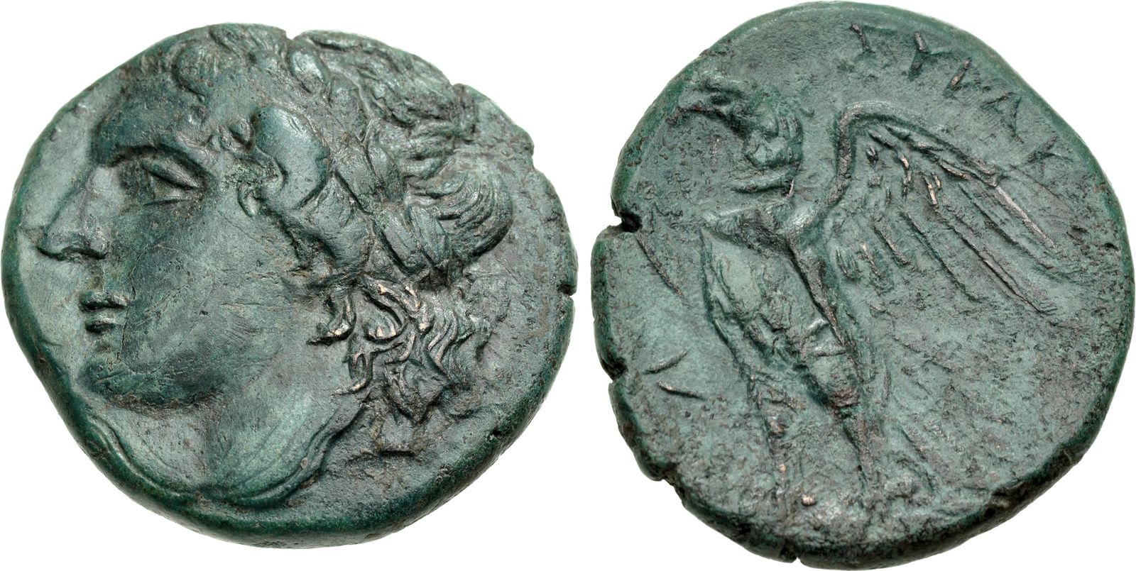 SICILY, Syracuse. Hiketas II. 287-278 BC. Æ (21.5mm, 7.74 g, 10h). Struck circa 282-278 BC. VF ...