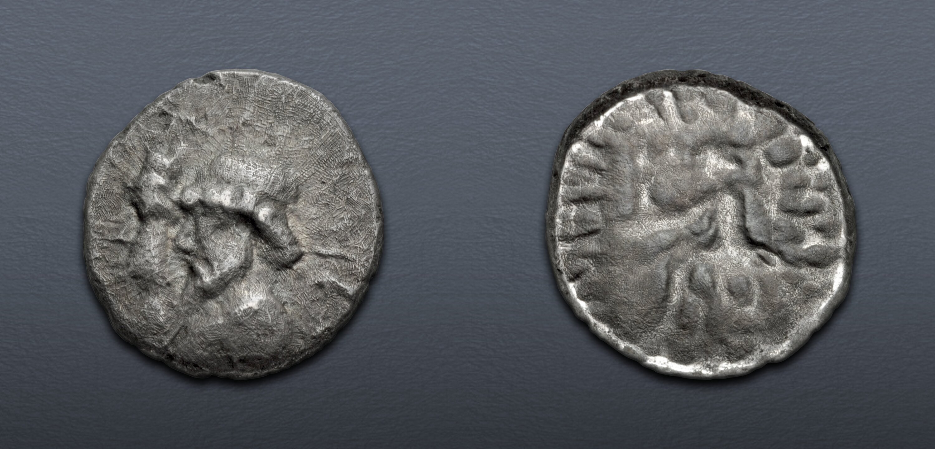 KINGS of ELYMAIS. Kamnaskires III, with Anzaze. Circa 82/1-73/2 BC. AR ...