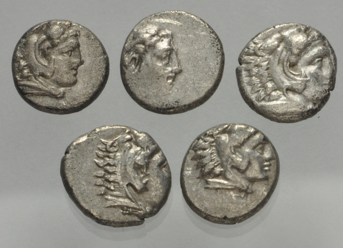 GREEK. Asia Minor. Lot of five (5) AR Diobols of Mysia, Pergamon ...