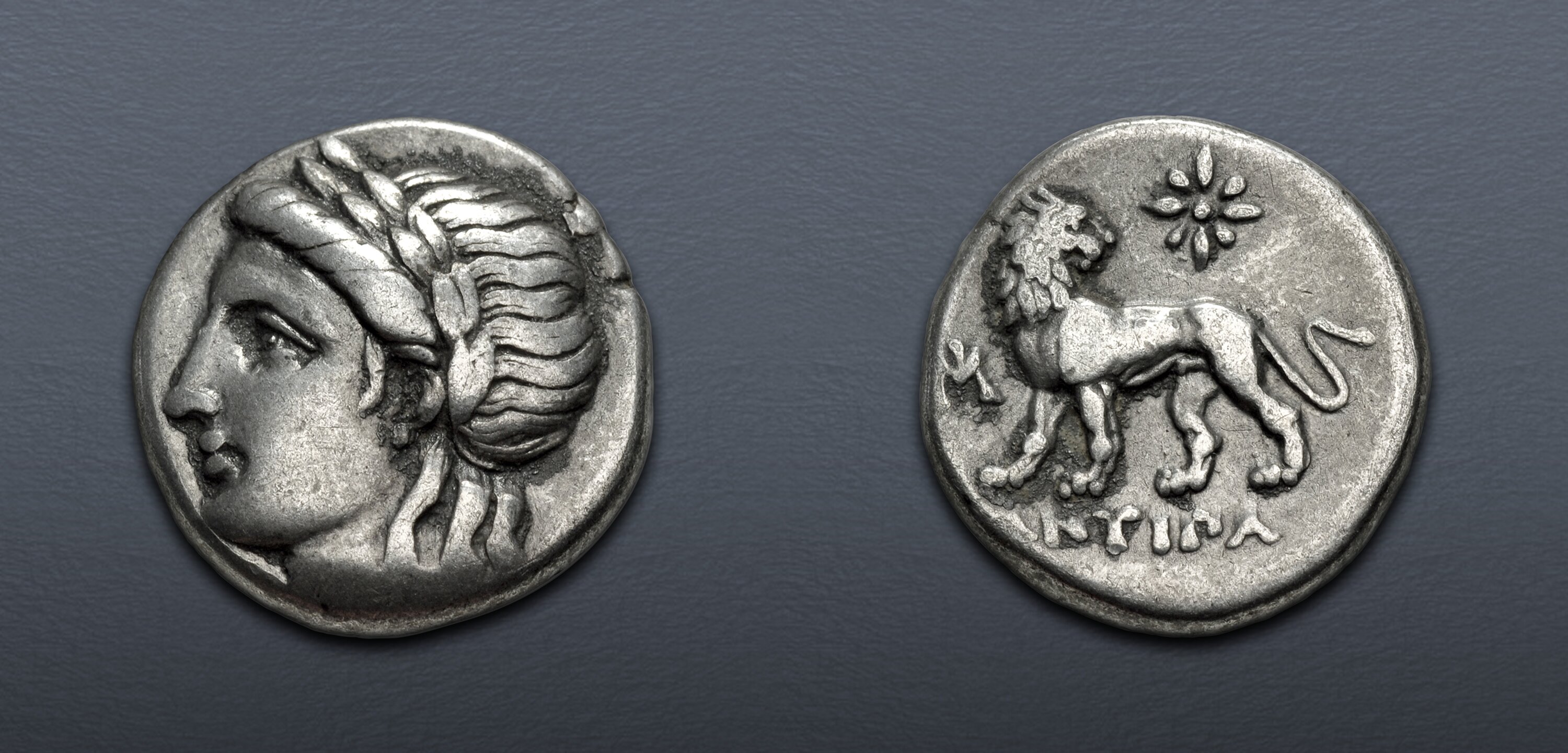 IONIA, Miletos. Circa 340-325 BC. AR Drachm (14mm, 3.60 g, 12h ...