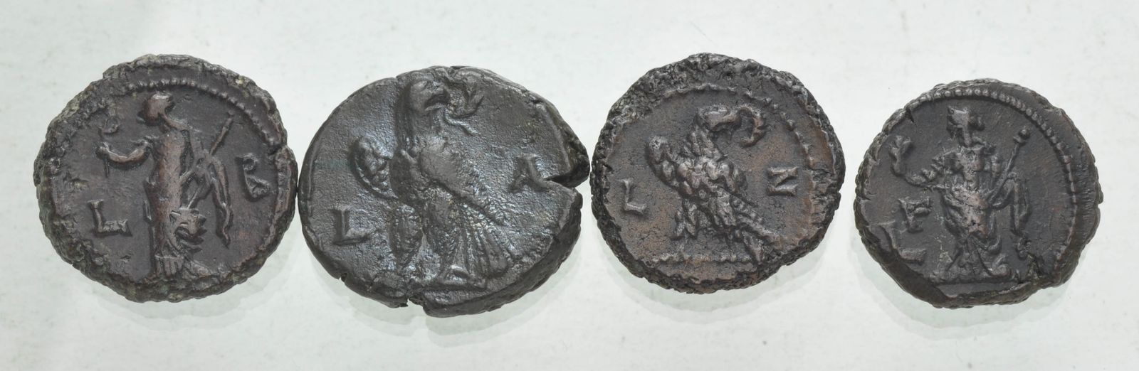 ROMAN. Provincial. Lot of four (4) Potin Tetradrachms of Egypt ...