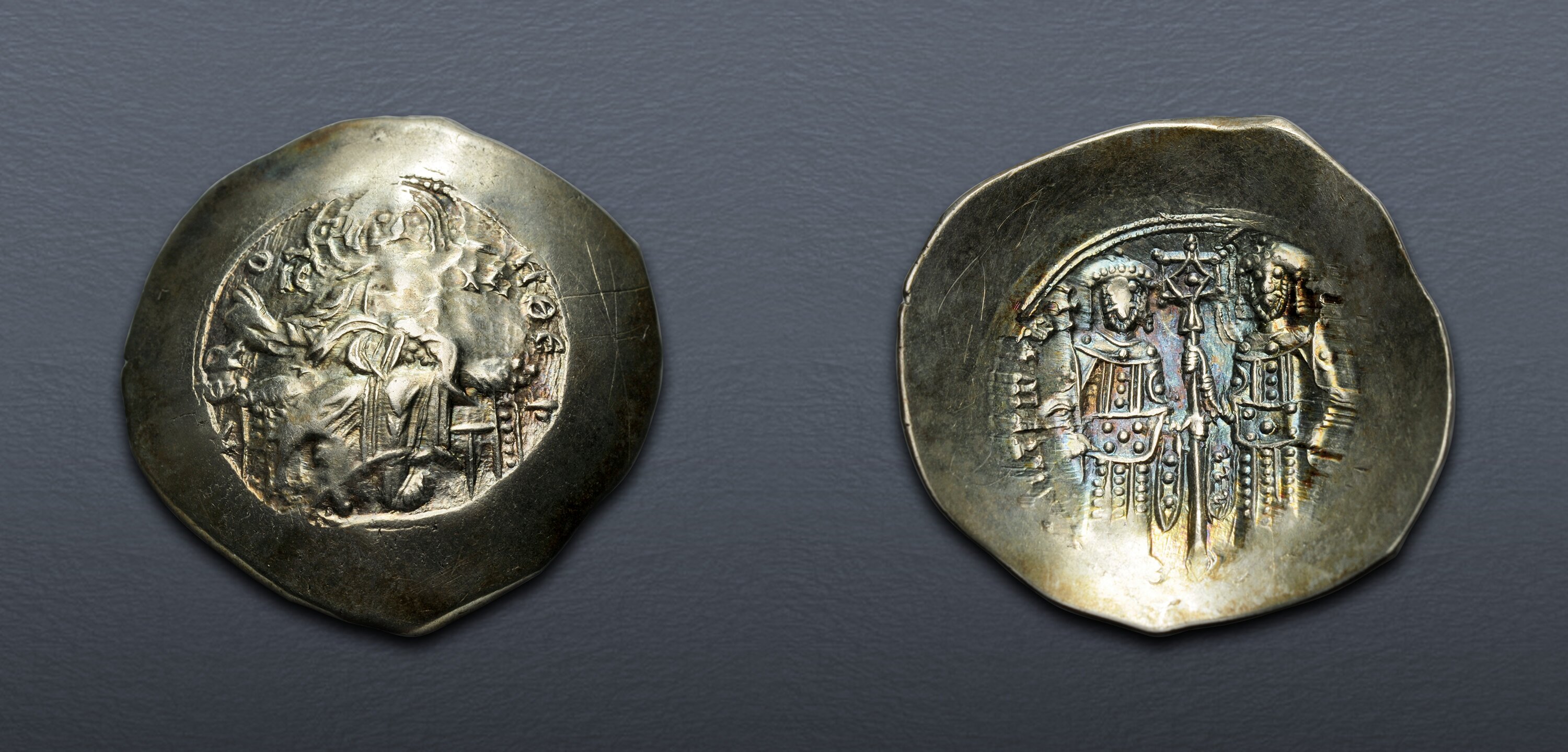 Alexius III Angelus-Comnenus. 1195-1203. EL Aspron Trachy Nomisma (27 ...