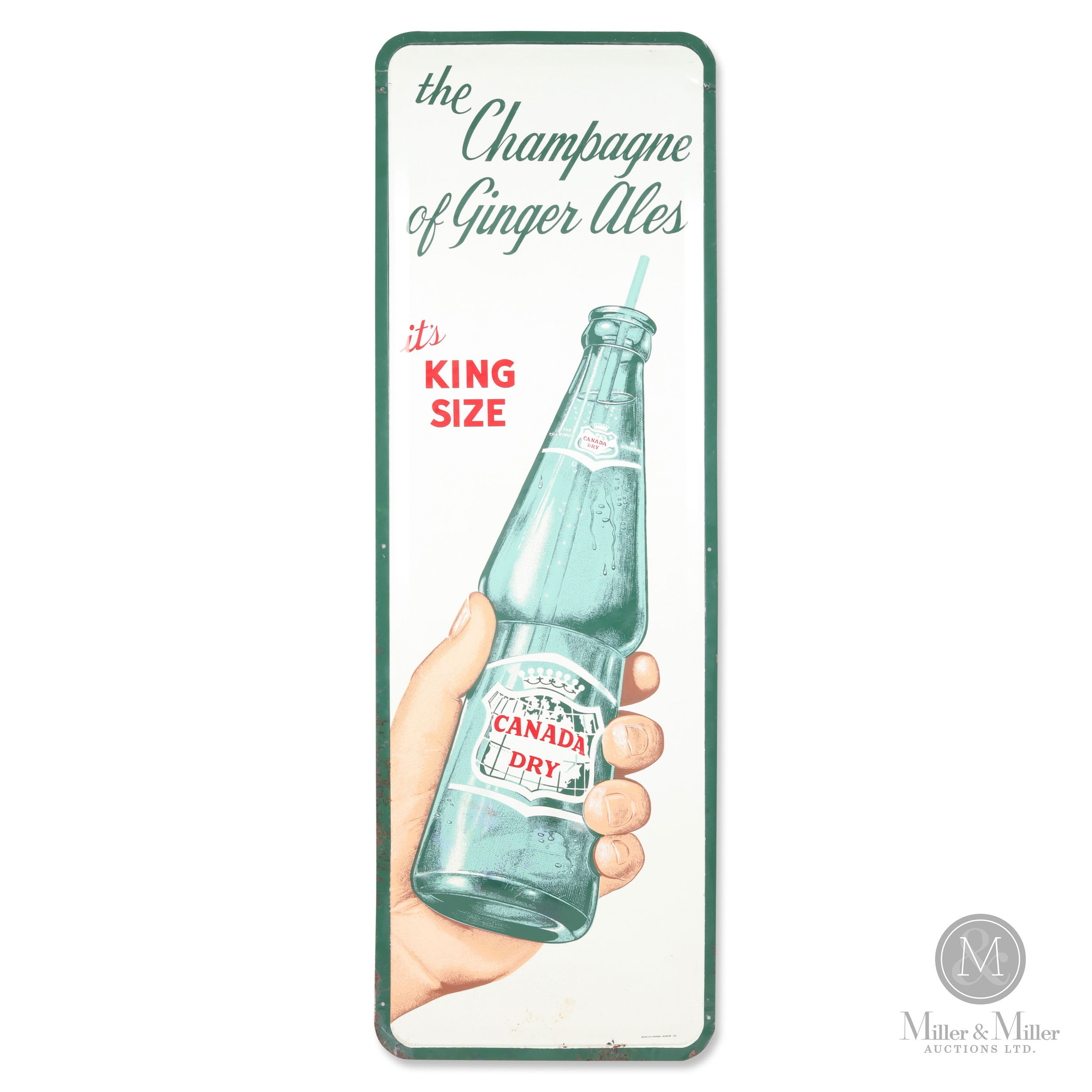 Canada Dry Vertical King Size Bottle Sign | Barnebys