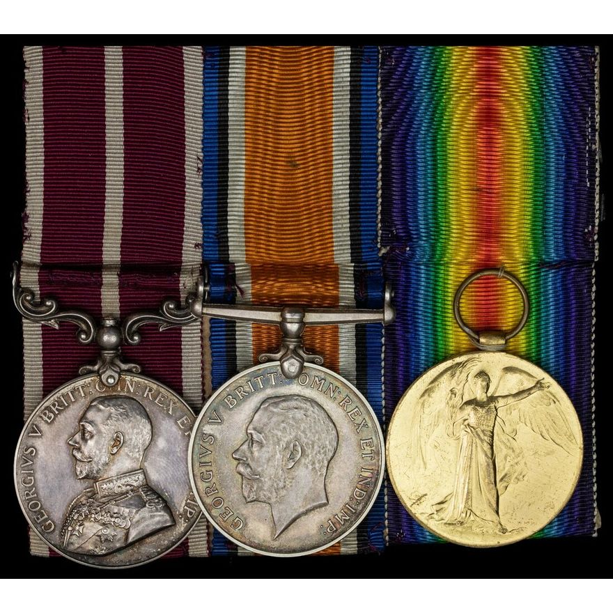 A Great War M.S.M. group of three awarded to Warrant Officer Class 1 A ...