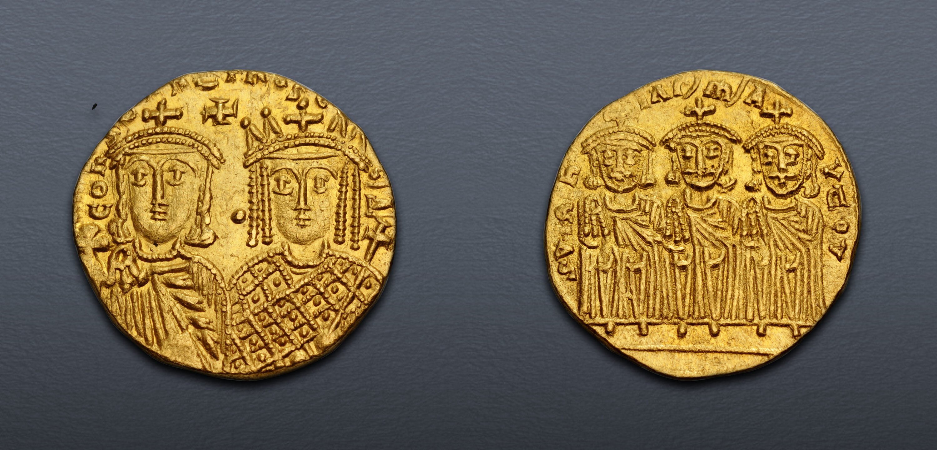 Constantine VI & Irene, with Leo III, Constantine V, and Leo IV. 780 ...