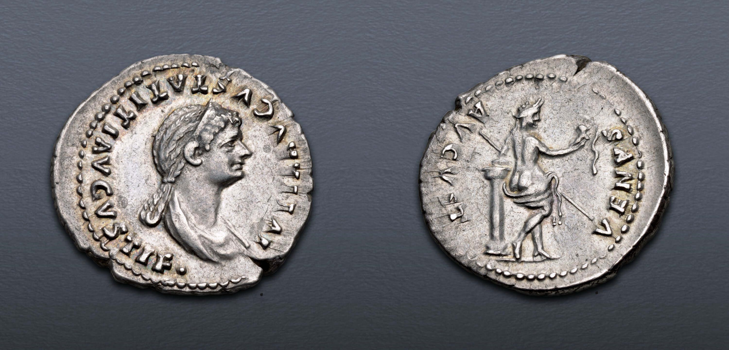 Julia Titi. Augusta, AD 79-90/1. AR Denarius (21.5mm, 3.11 g, 6h). Rome ...