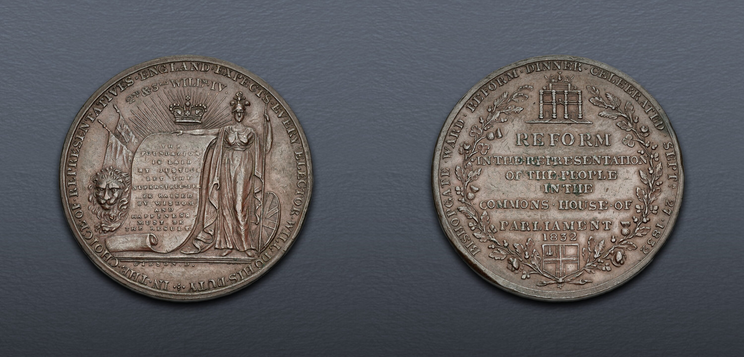HANOVER. William IV. 1830-1837. Æ Medal (44mm, 32.03 g, 12h). The ...