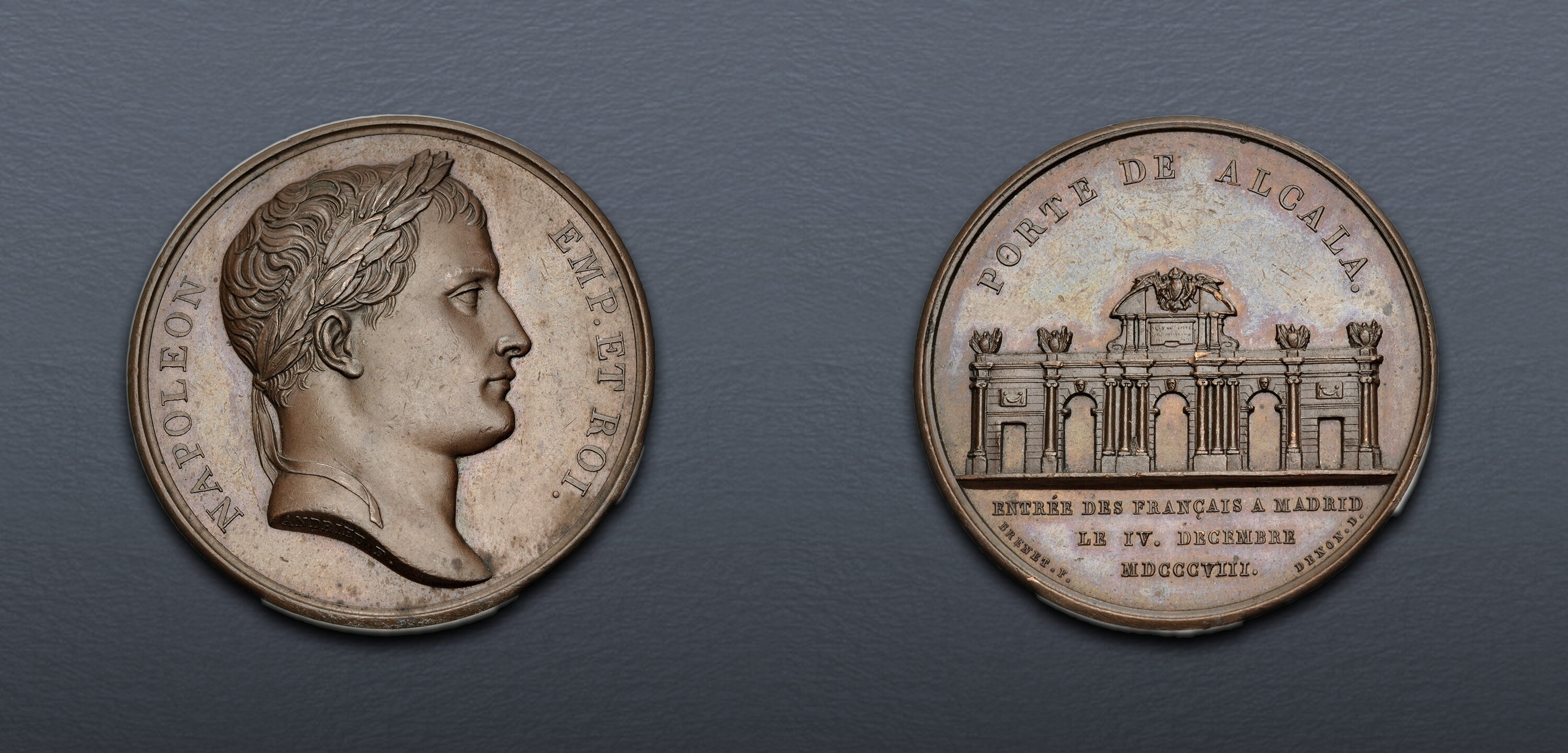 FRANCE, First Empire. Napoléon I. 1804-1814. Æ Medal (40mm, 43.12 g, 6h ...