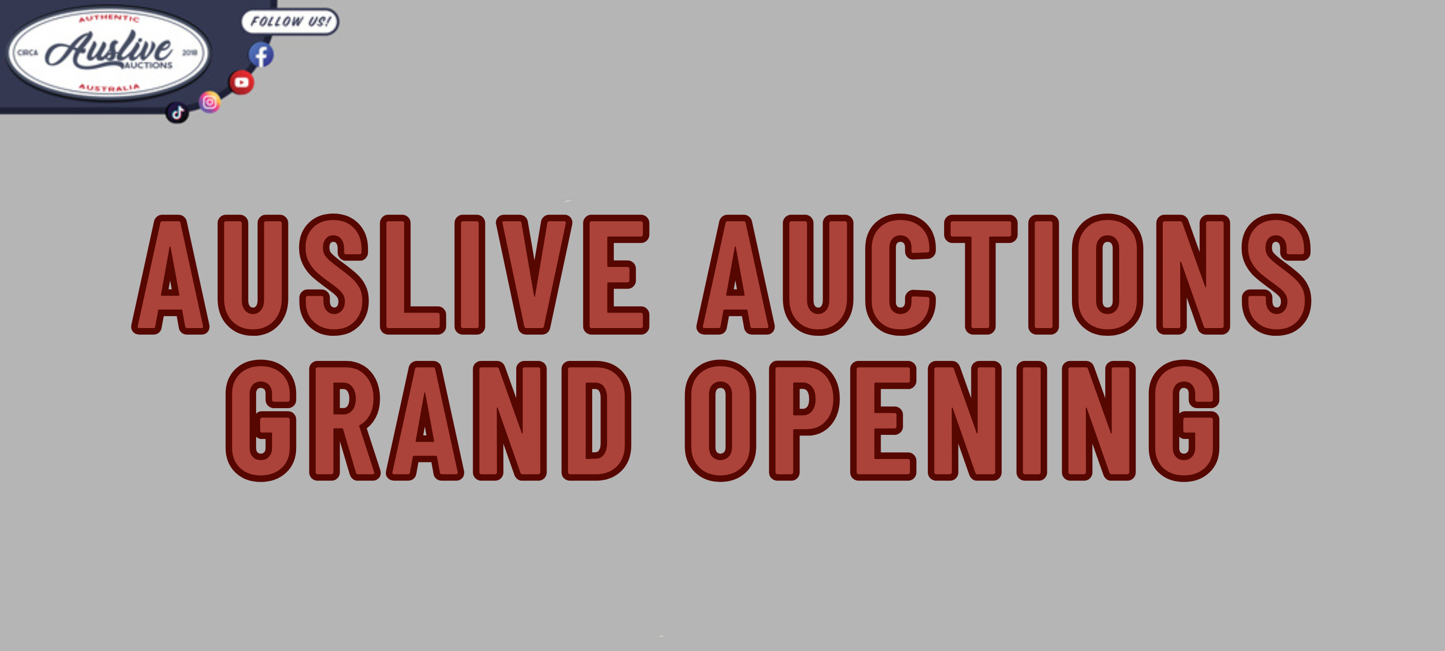Shop Grand Opening Auction | AusLiveAuctions